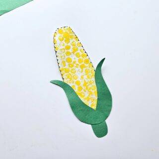 Corn Bubble Wrap Craft for Kids - Raise Curious Kids