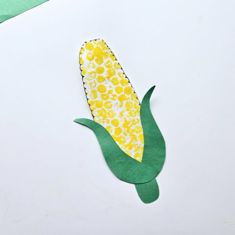 Corn Bubble Wrap Craft for Kids - Raise Curious Kids