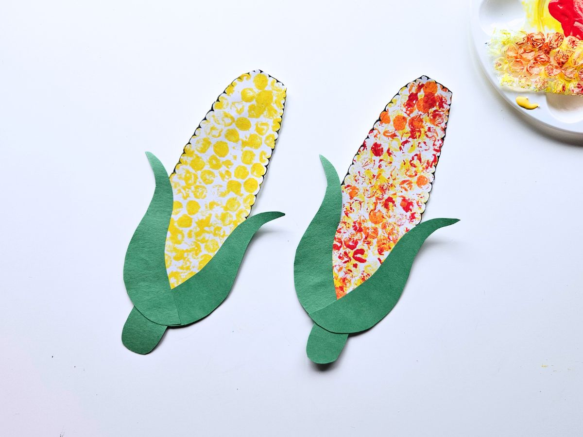 Corn Bubble Wrap Craft for Kids - Raise Curious Kids