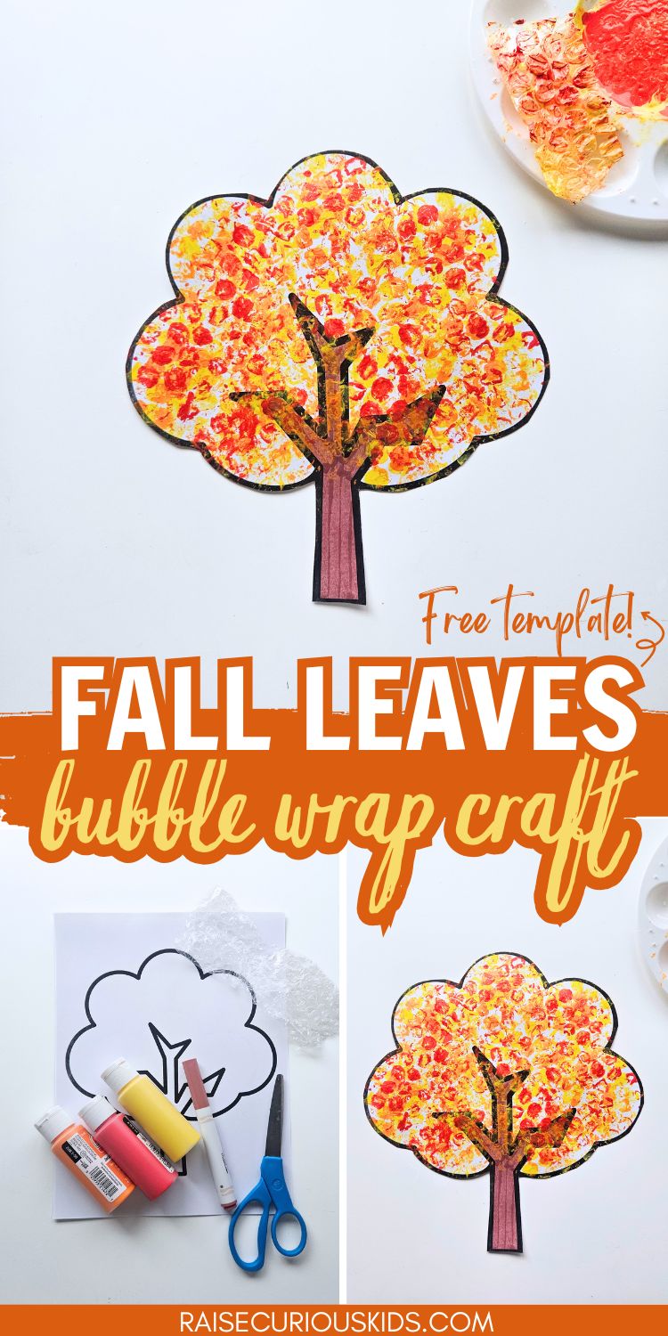 Easy Autumn Leaves Craft for Kids (Using Bubble Wrap!) - Raise Curious Kids