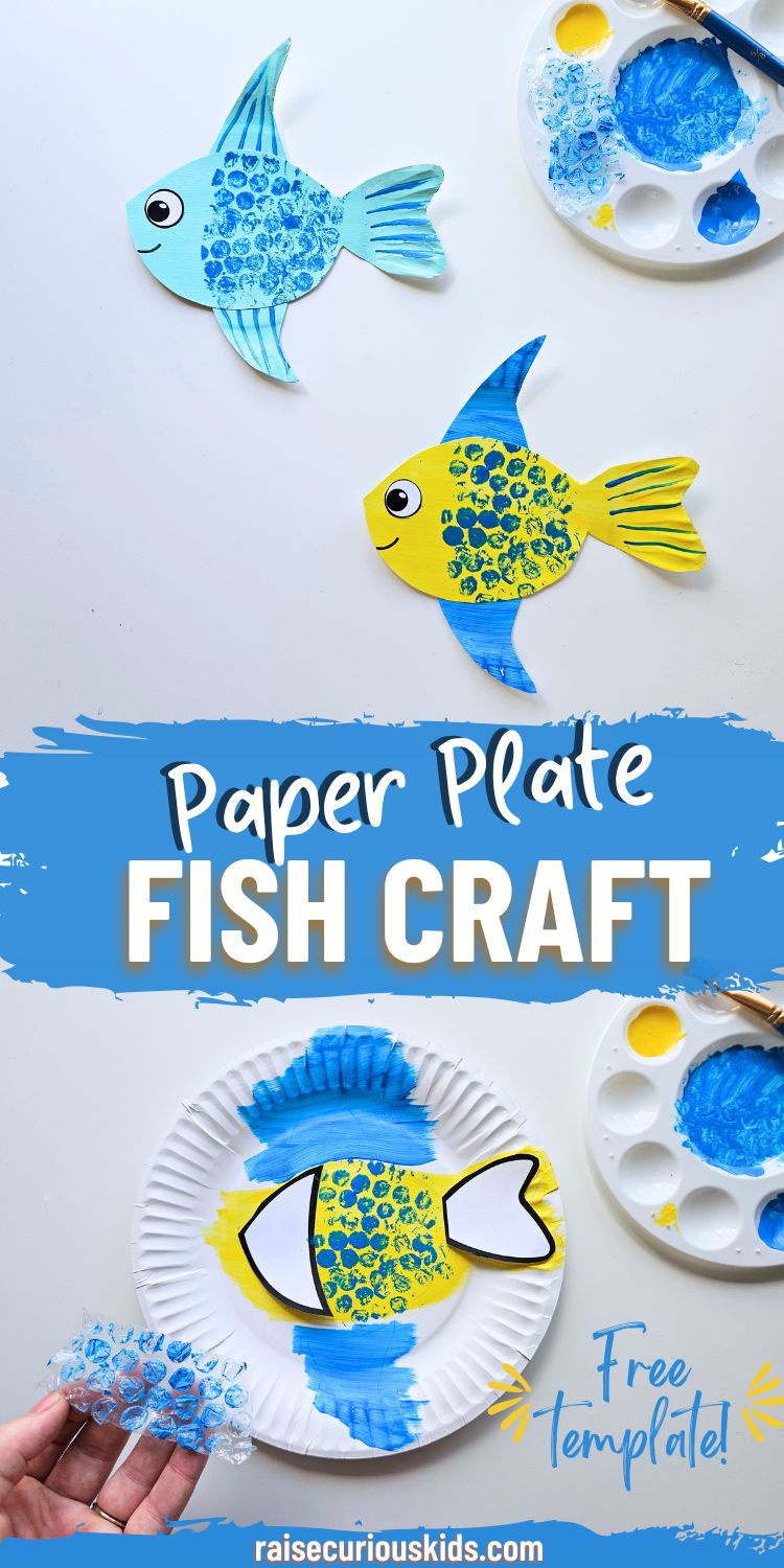 Fish Paper Plate Craft for Kids - Raise Curious Kids