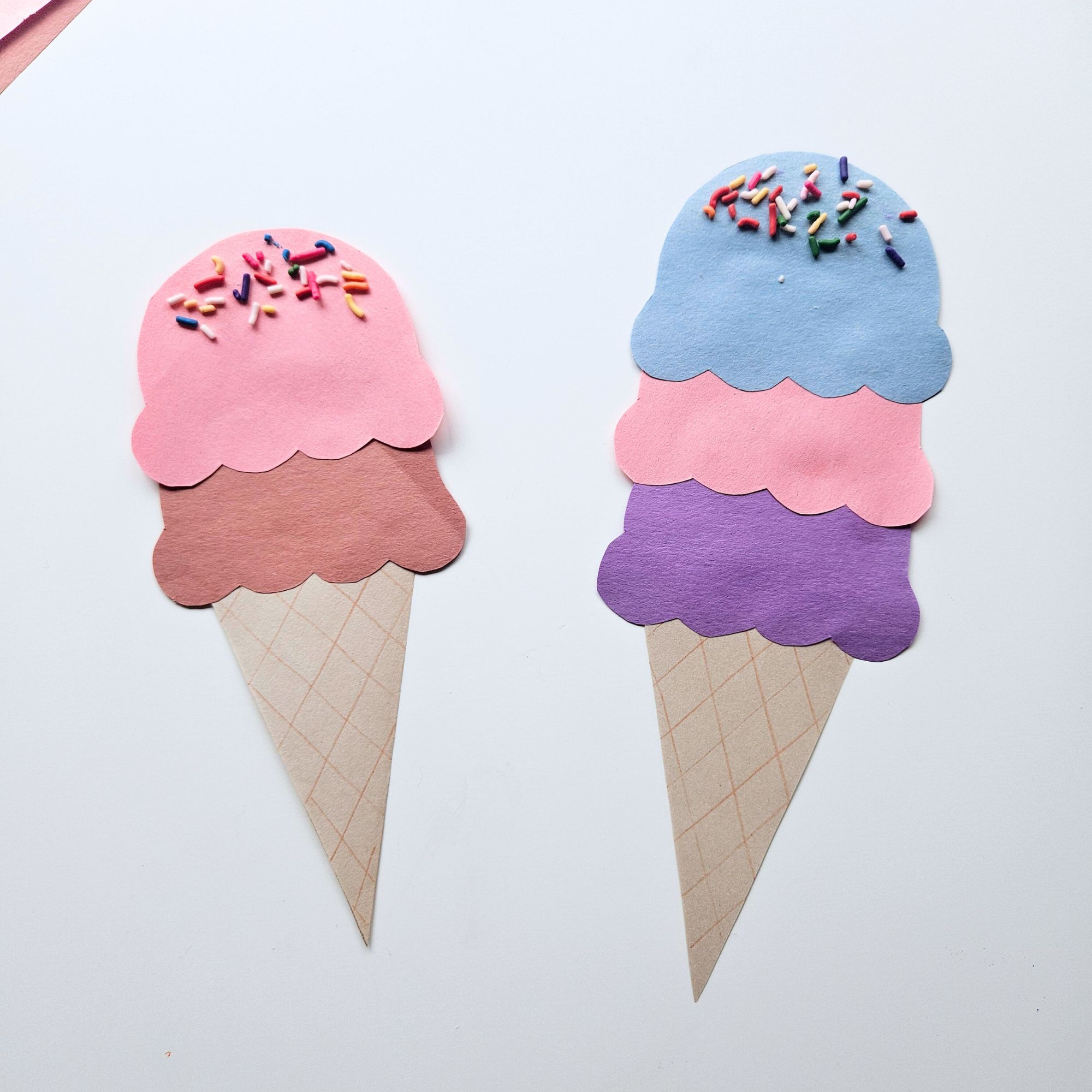 Easy Paper Ice Cream Craft for Kids - Raise Curious Kids