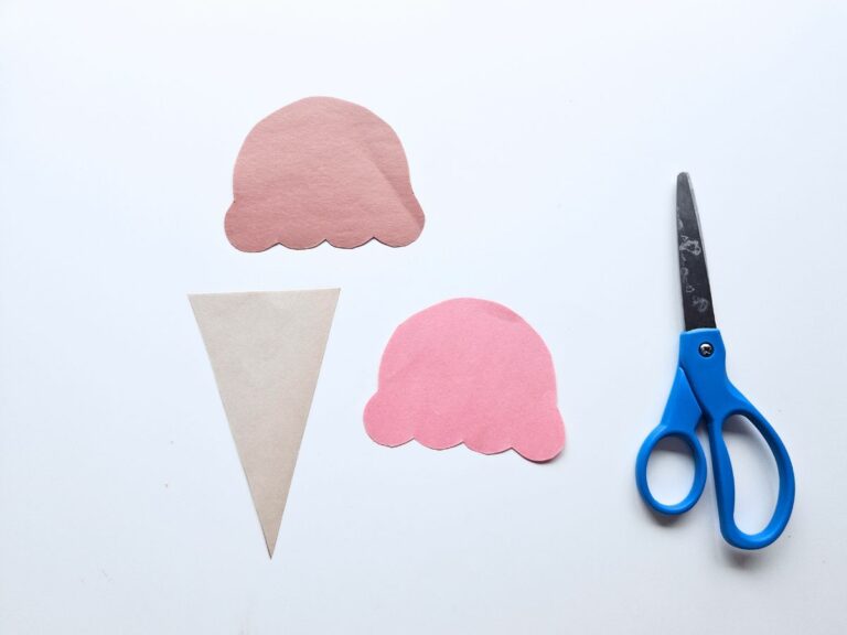 Easy Paper Ice Cream Craft for Kids - Raise Curious Kids