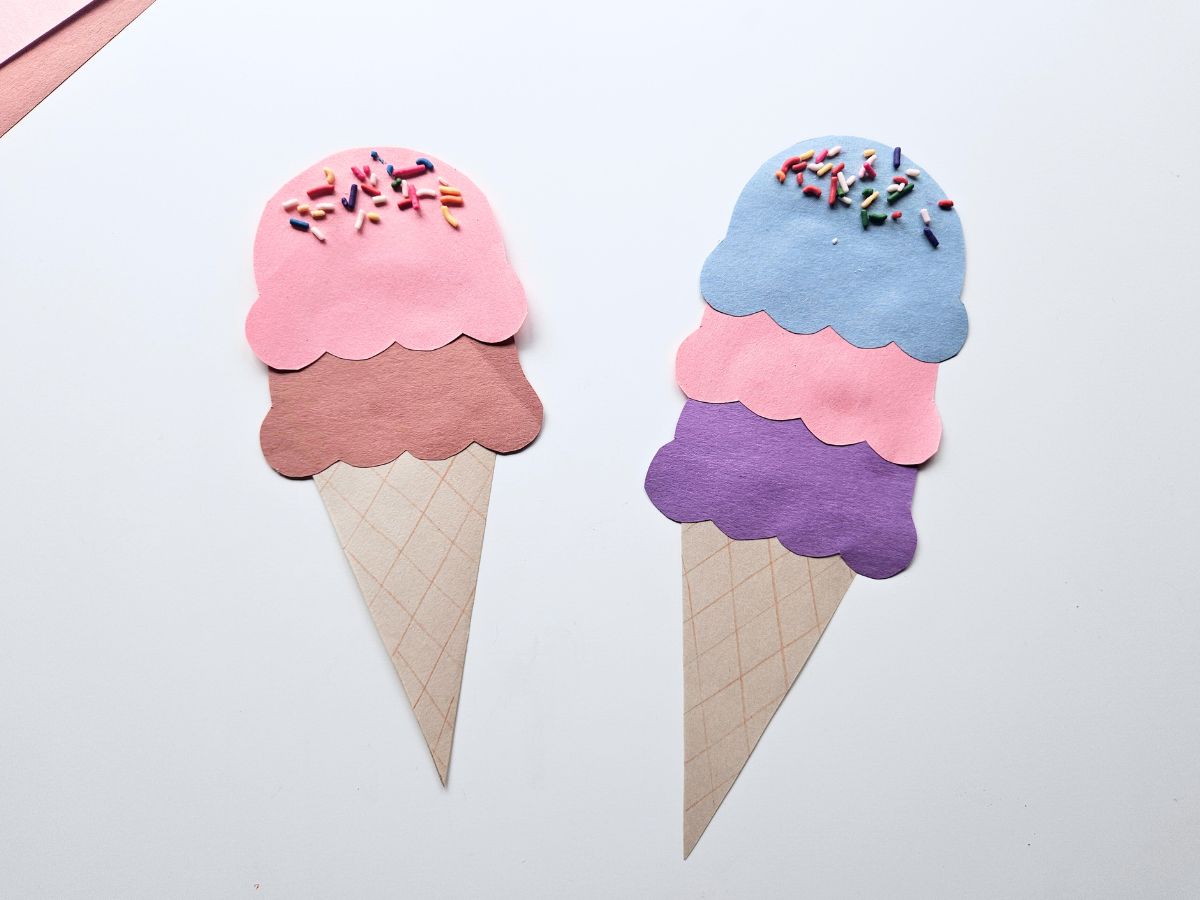 Easy Paper Ice Cream Craft for Kids - Raise Curious Kids