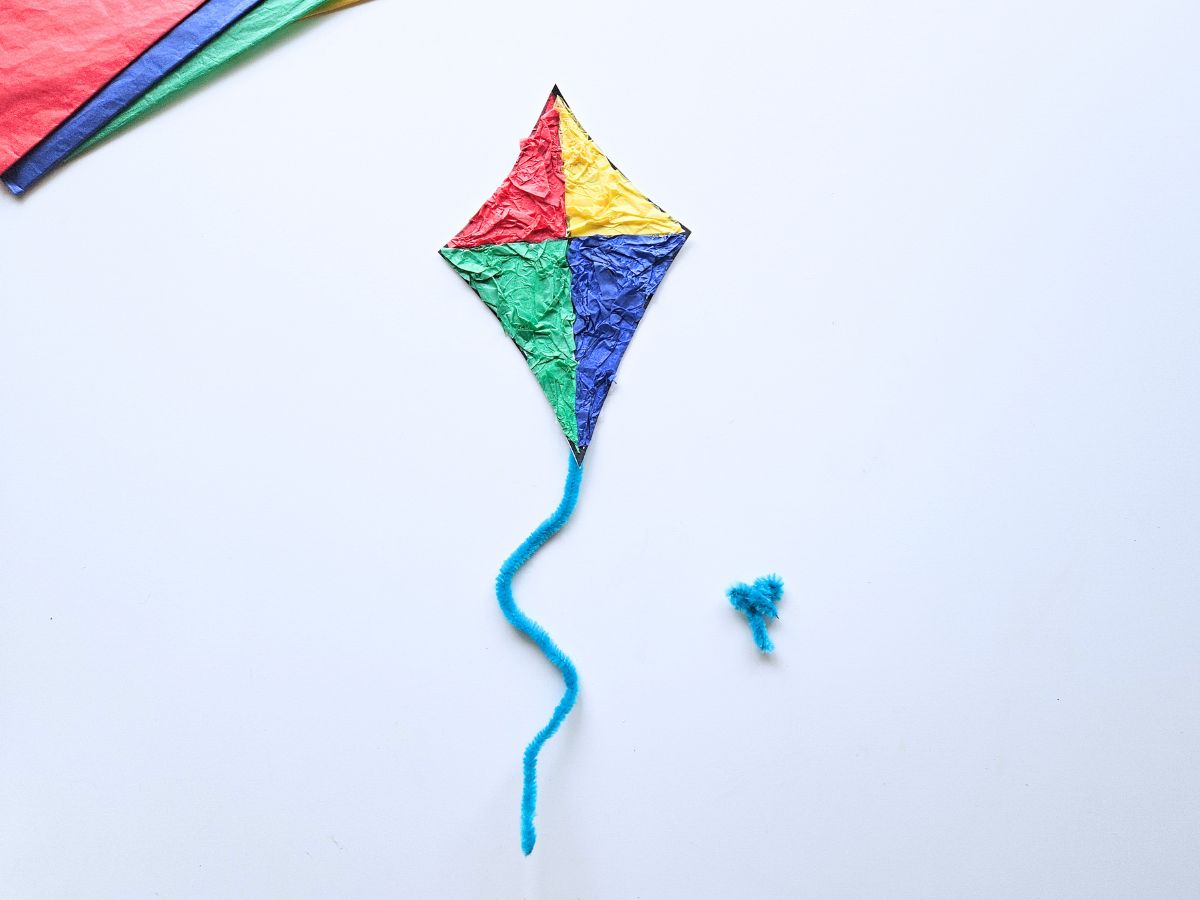 Easy Tissue Paper Kite Craft - Raise Curious Kids