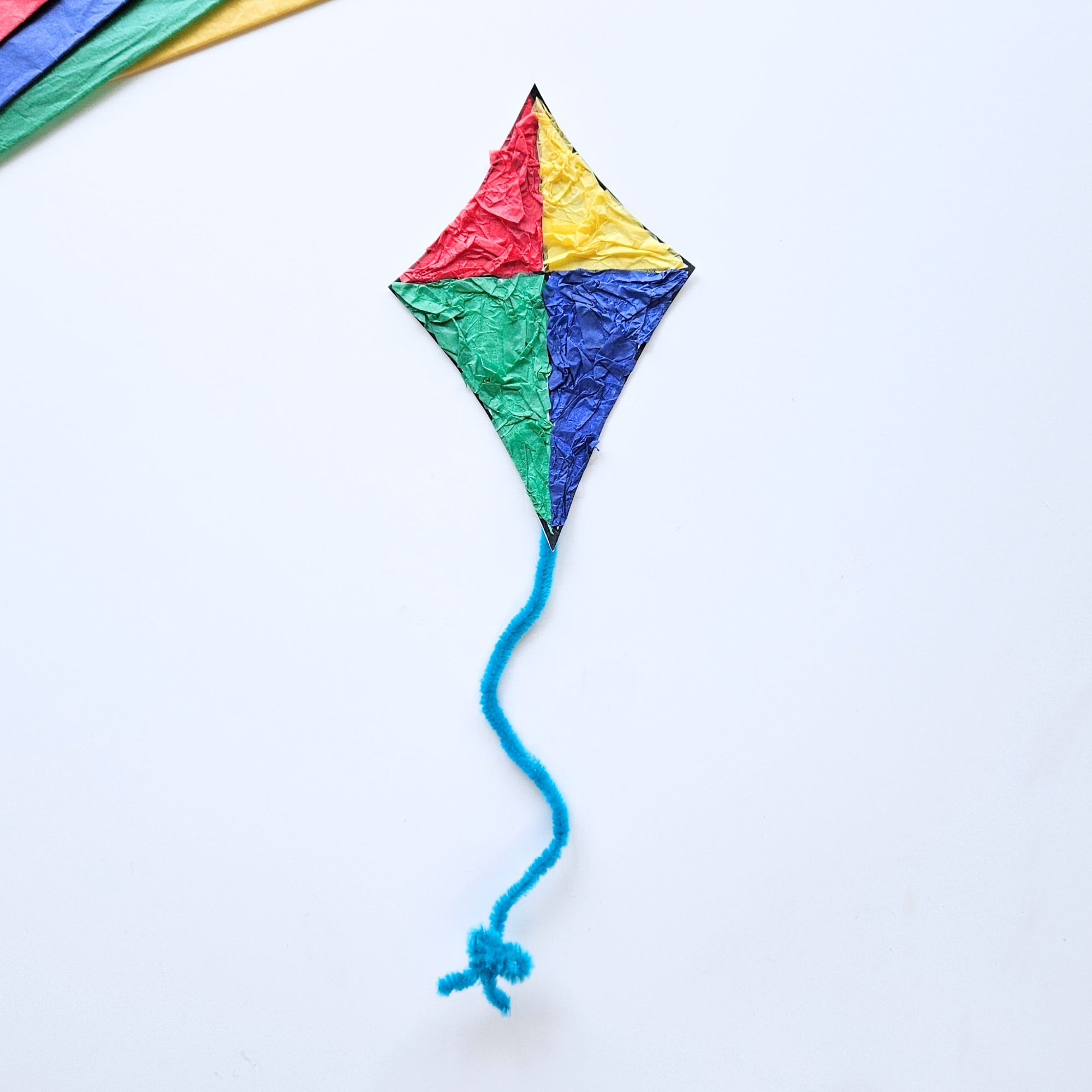 Easy Tissue Paper Kite Craft - Raise Curious Kids