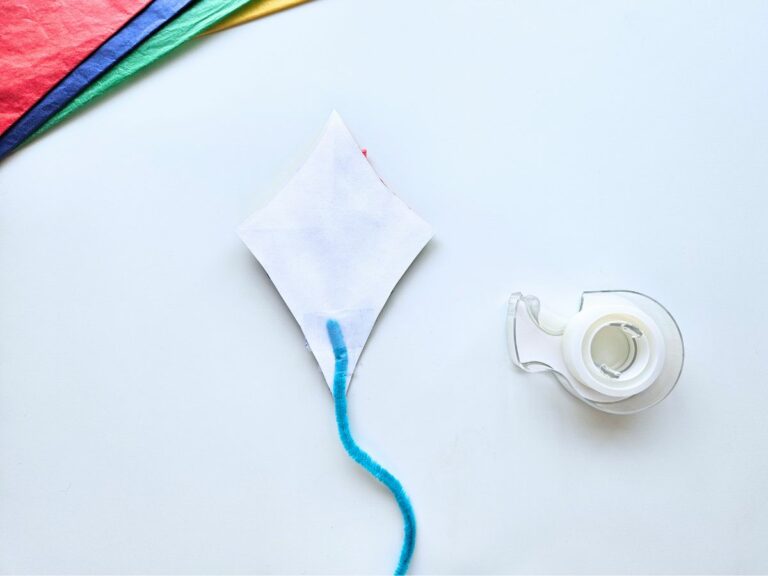 Easy Tissue Paper Kite Craft - Raise Curious Kids