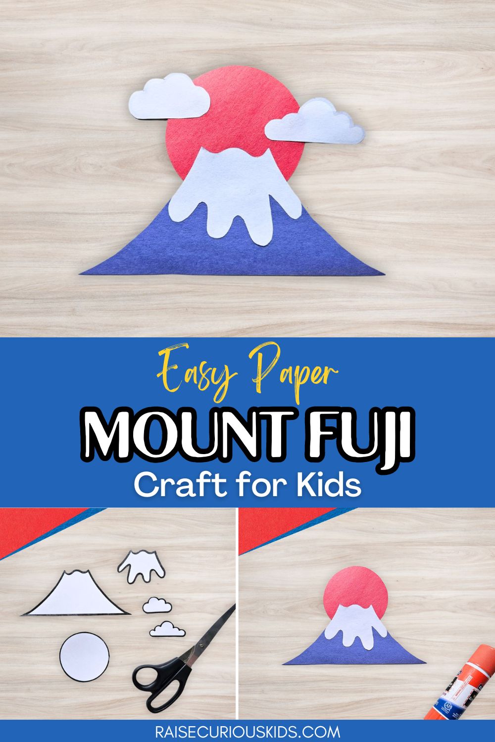 Mount Fuji Craft for Kids - Raise Curious Kids