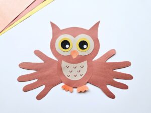 Owl Handprint Craft for Kids - Raise Curious Kids
