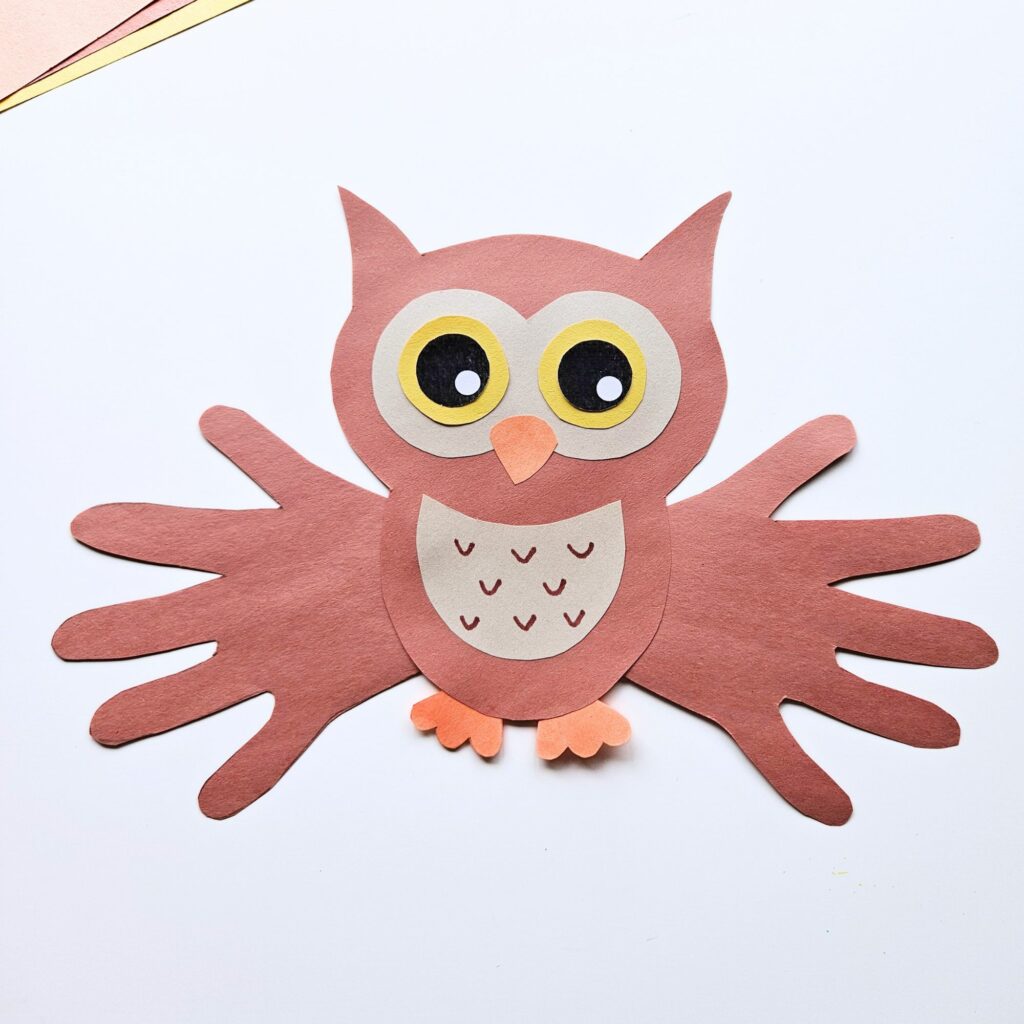Owl Handprint Craft for Kids - Raise Curious Kids