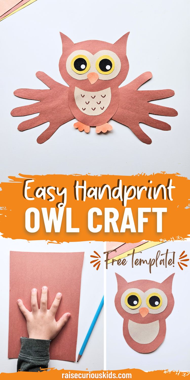 Owl Handprint Craft for Kids - Raise Curious Kids