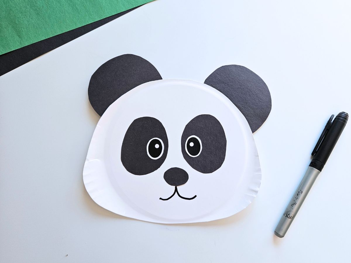Panda Bear Paper Plate Craft for Kids - Raise Curious Kids