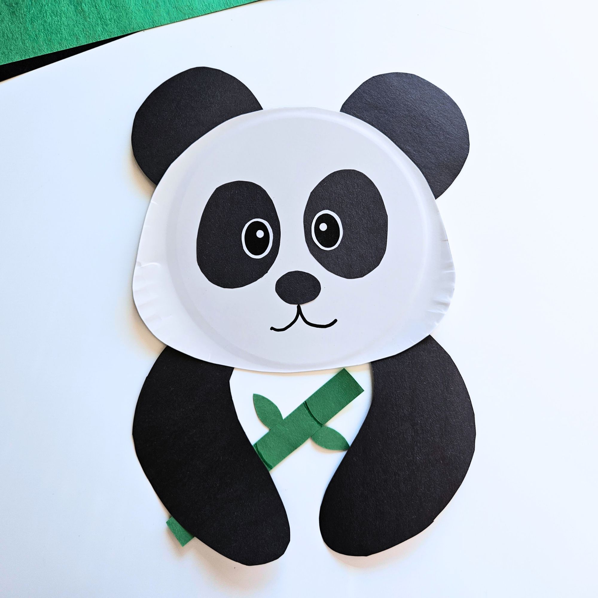 Panda Bear Paper Plate Craft for Kids - Raise Curious Kids