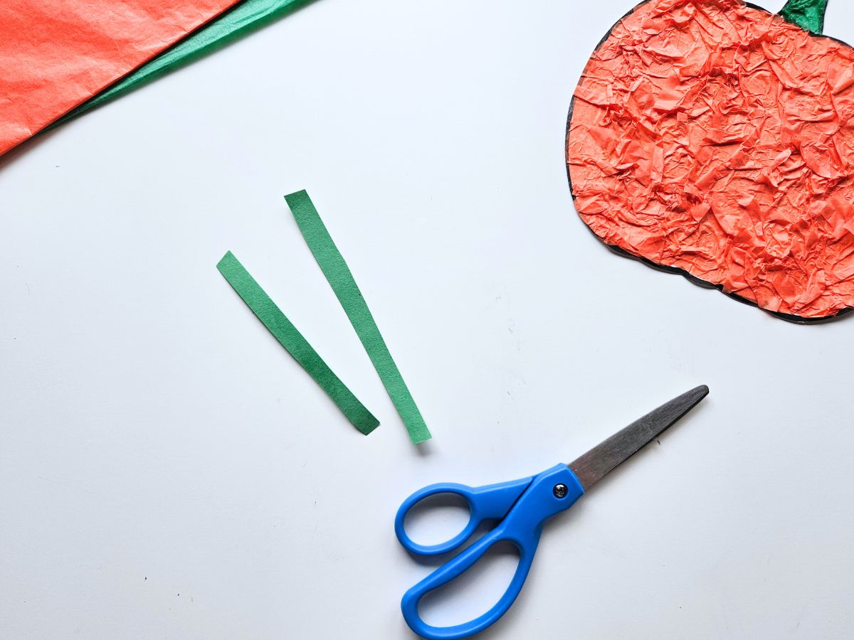 Easy Pumpkin Tissue Paper Craft for Kids - Raise Curious Kids