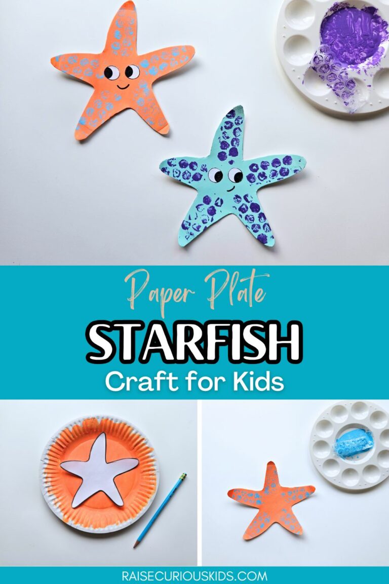 Starfish Paper Plate Craft for Kids - Raise Curious Kids