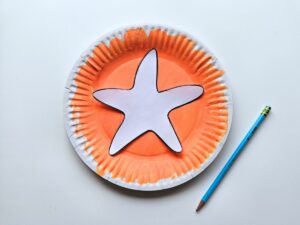 Starfish Paper Plate Craft for Kids - Raise Curious Kids