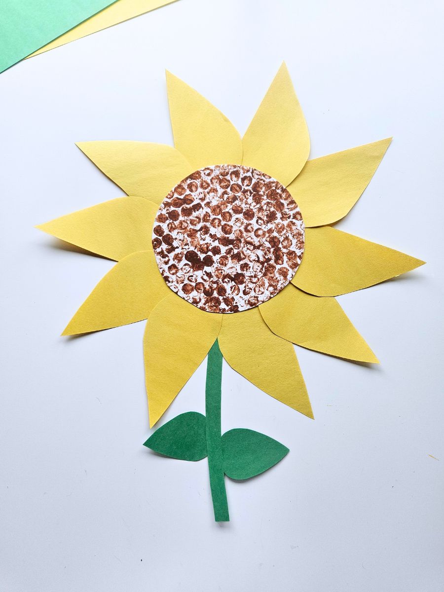 Sunflower Paper Plate Craft for Kids - Raise Curious Kids