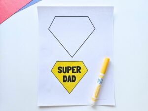 Super Dad Father's Day Card Craft - Raise Curious Kids