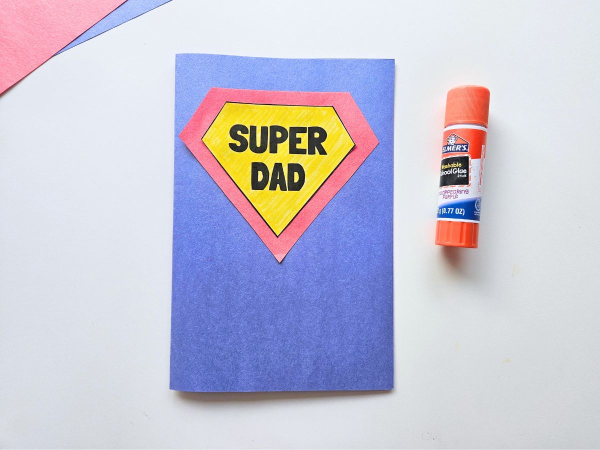 Super Dad Father's Day Card Craft - Raise Curious Kids