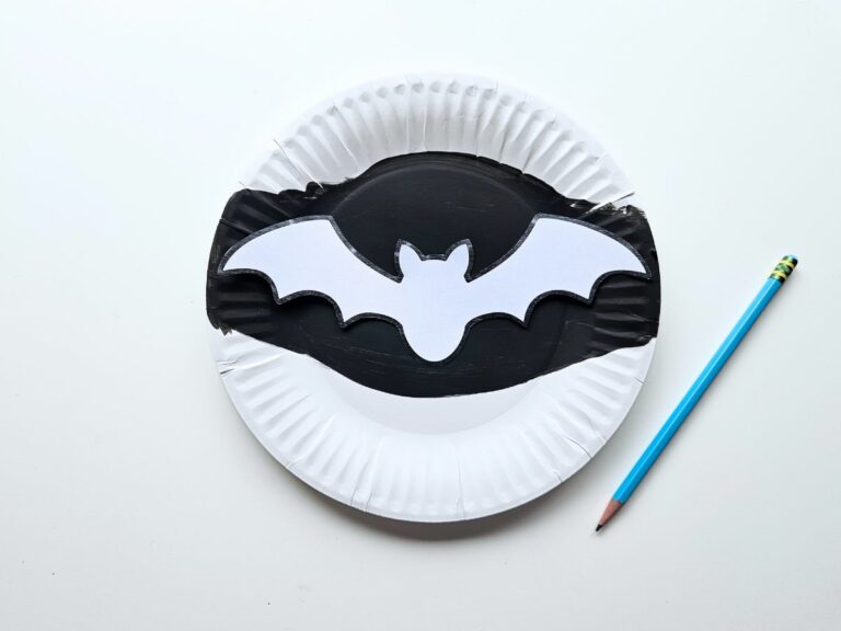 Bat Paper Plate Craft for Kids - Raise Curious Kids