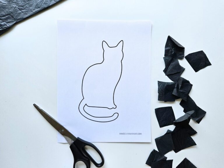 Easy Black Cat Halloween Craft for Kids - Raise Curious Kids