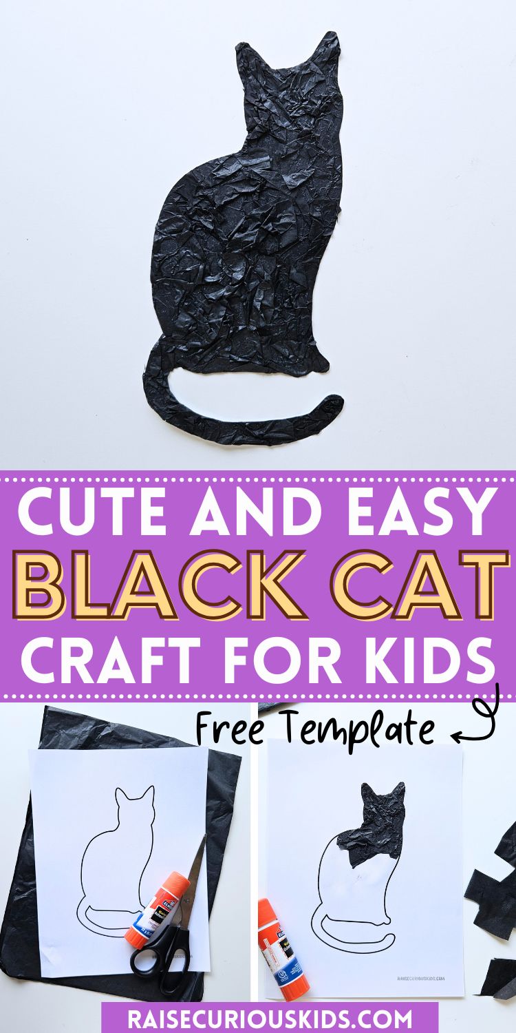 Easy Black Cat Halloween Craft for Kids - Raise Curious Kids