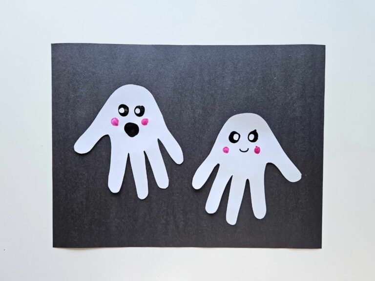 Easy Ghost Handprint Craft for Kids - Raise Curious Kids