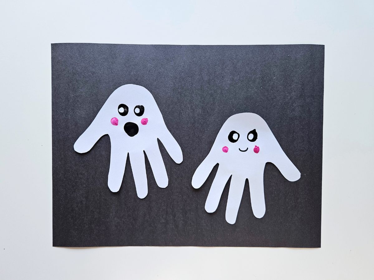Easy Ghost Handprint Craft for Kids - Raise Curious Kids