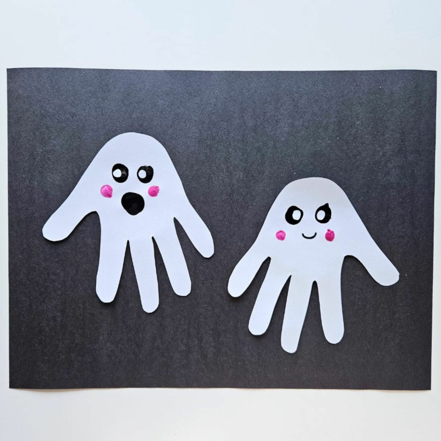Easy Ghost Handprint Craft for Kids - Raise Curious Kids