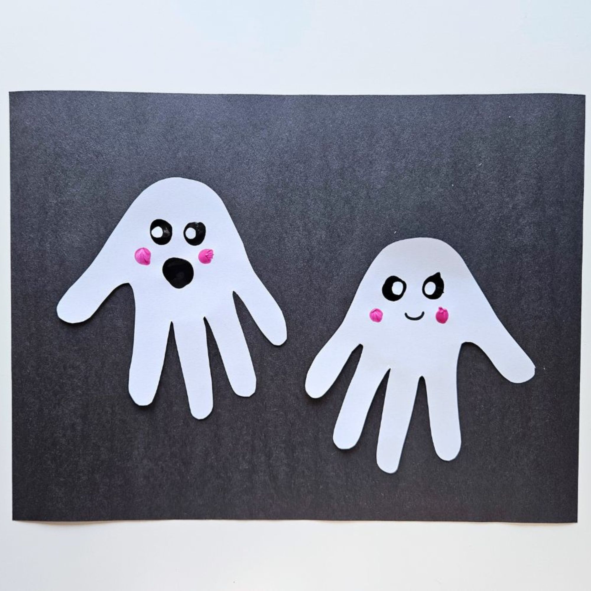 Easy Ghost Handprint Craft for Kids - Raise Curious Kids