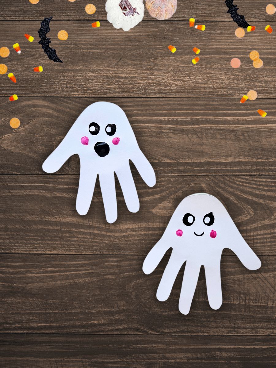 Easy Ghost Handprint Craft for Kids - Raise Curious Kids
