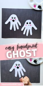 Easy Ghost Handprint Craft for Kids - Raise Curious Kids