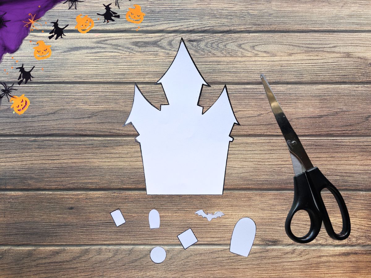 Haunted House Paper Craft for Kids (free printable!) - Raise Curious Kids