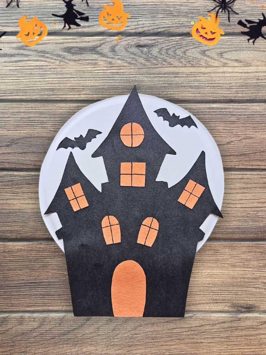 Haunted House Paper Craft for Kids (free printable!) - Raise Curious Kids