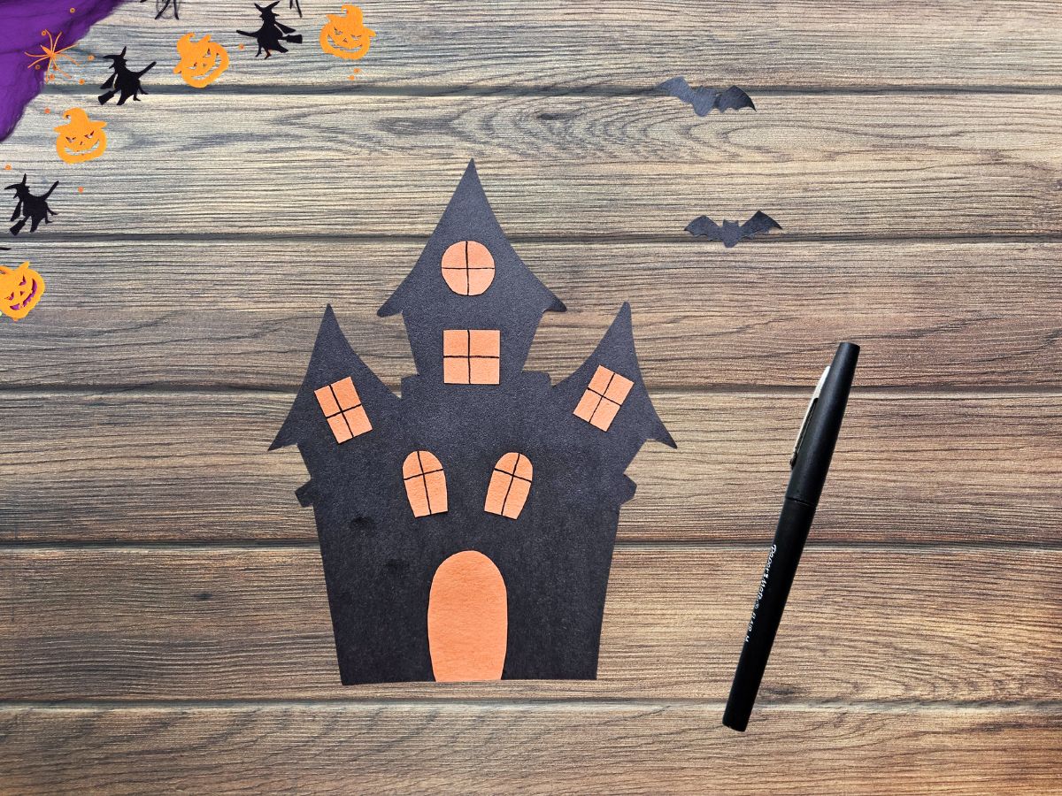 Haunted House Paper Craft for Kids (free printable!) - Raise Curious Kids