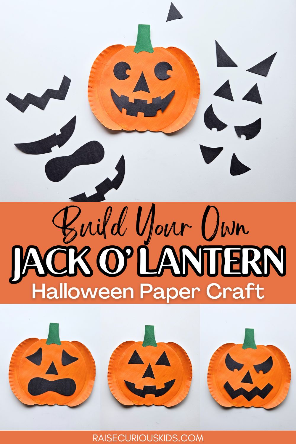 Make Your Own Jack o' Lantern Paper Craft - Raise Curious Kids