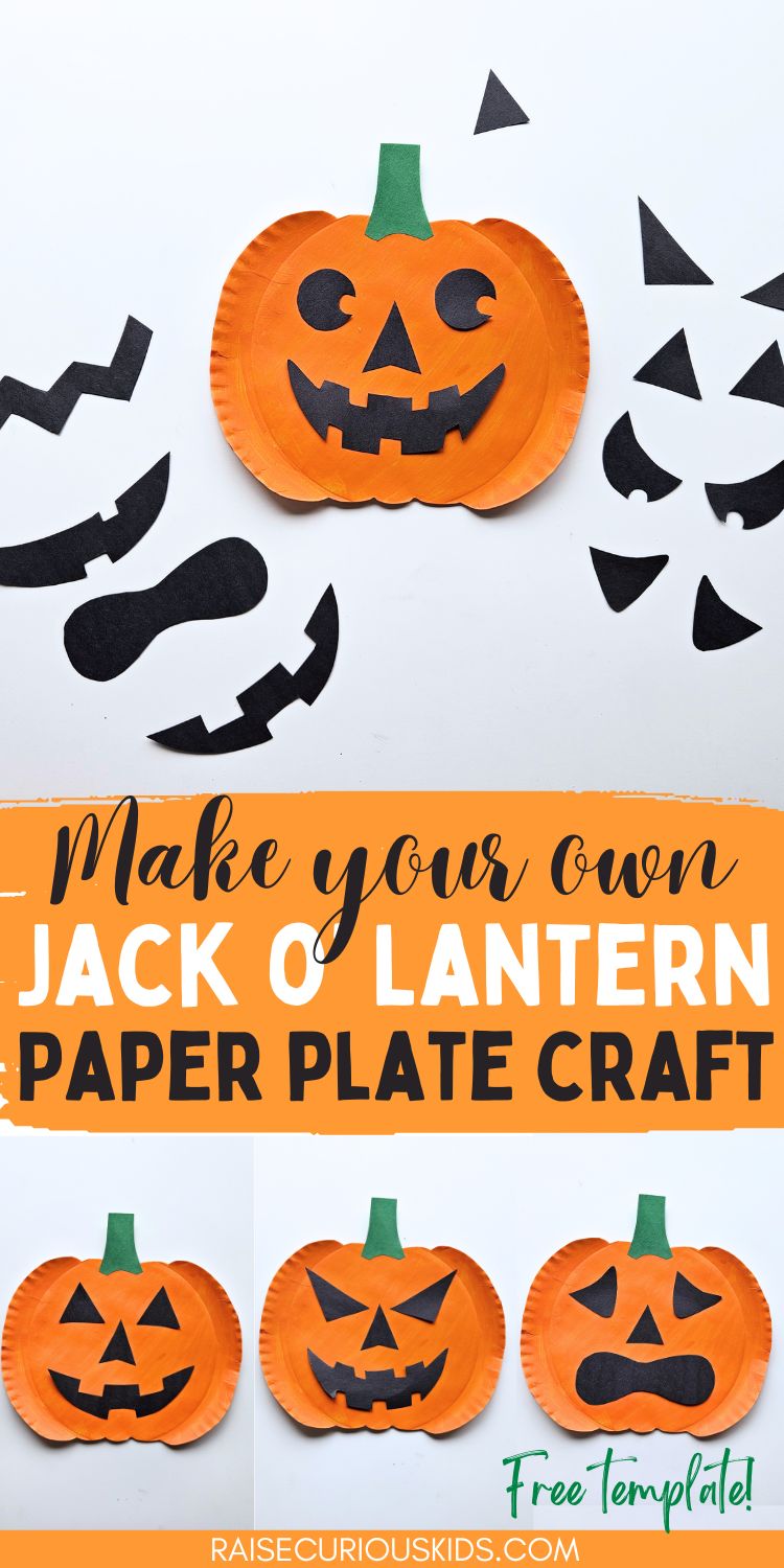 Make Your Own Jack o' Lantern Paper Craft - Raise Curious Kids