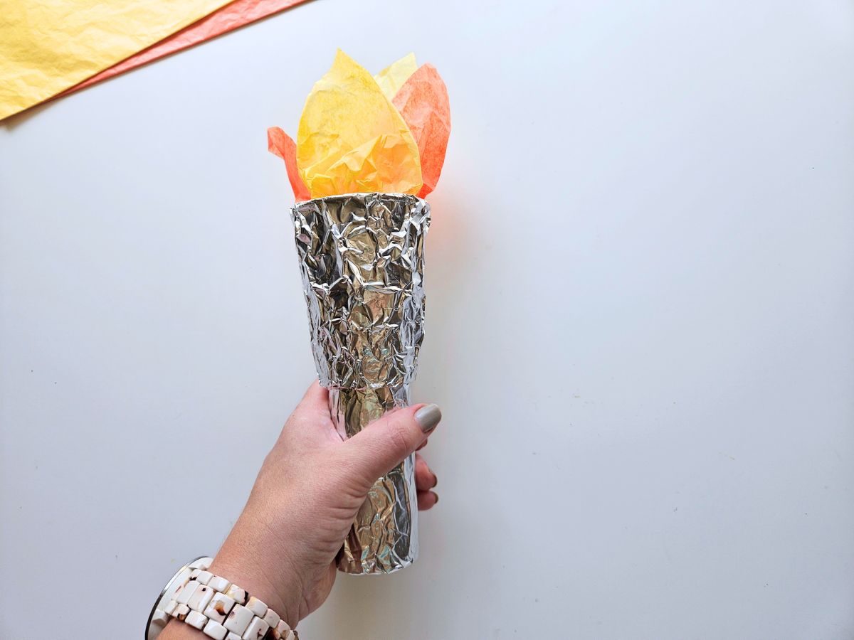 Easy Olympic Torch Craft for Kids - Raise Curious Kids