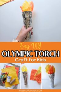 Easy Olympic Torch Craft for Kids - Raise Curious Kids