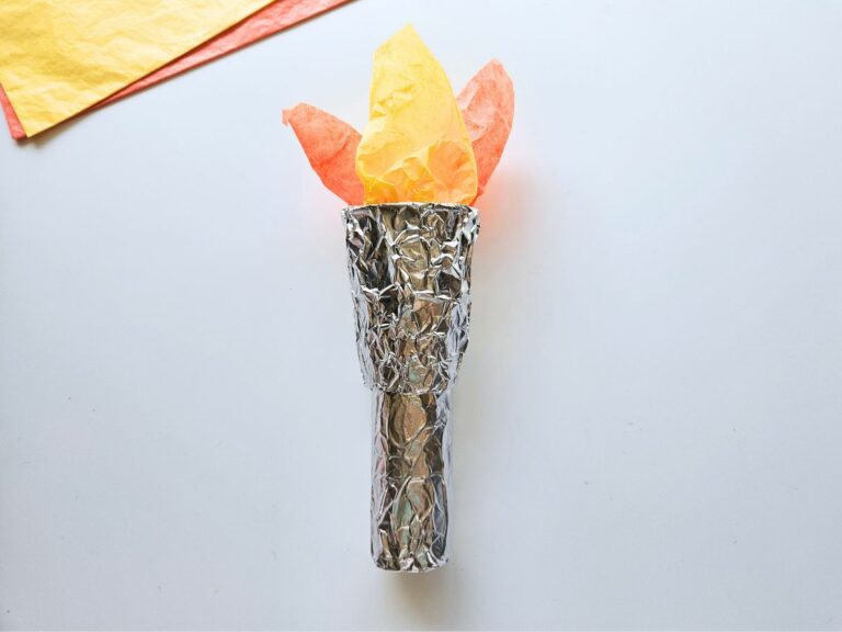 Easy Olympic Torch Craft for Kids - Raise Curious Kids