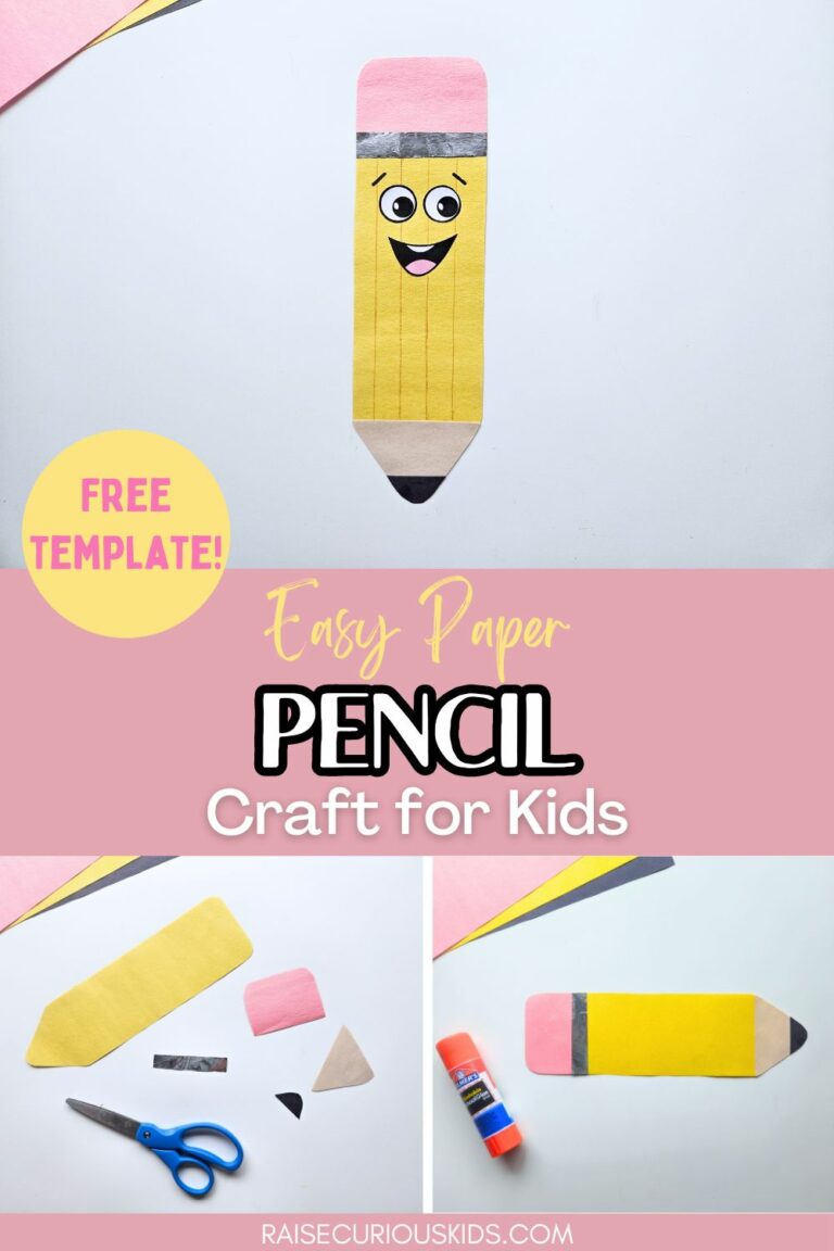 Pencil Paper Craft for Kids - Raise Curious Kids