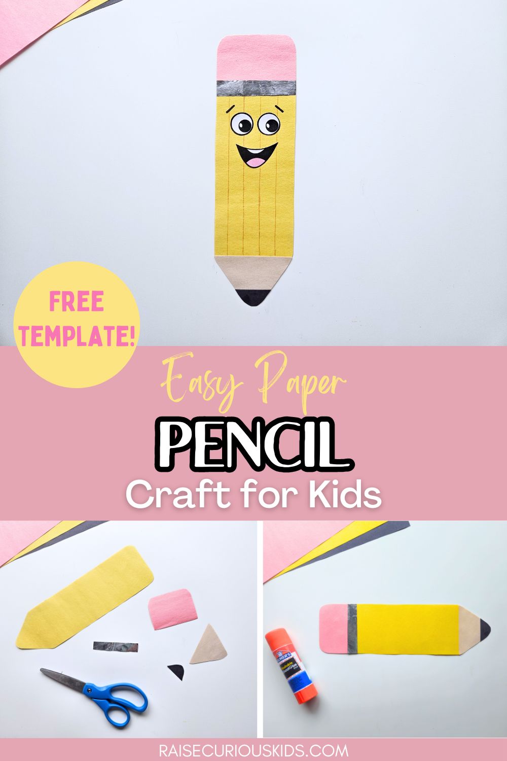 Pencil Paper Craft for Kids - Raise Curious Kids