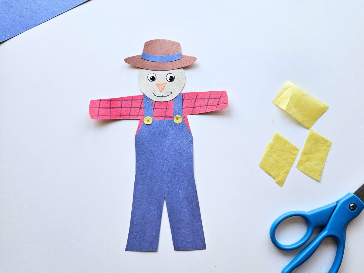 Easy Scarecrow Paper Craft for Kids - Raise Curious Kids