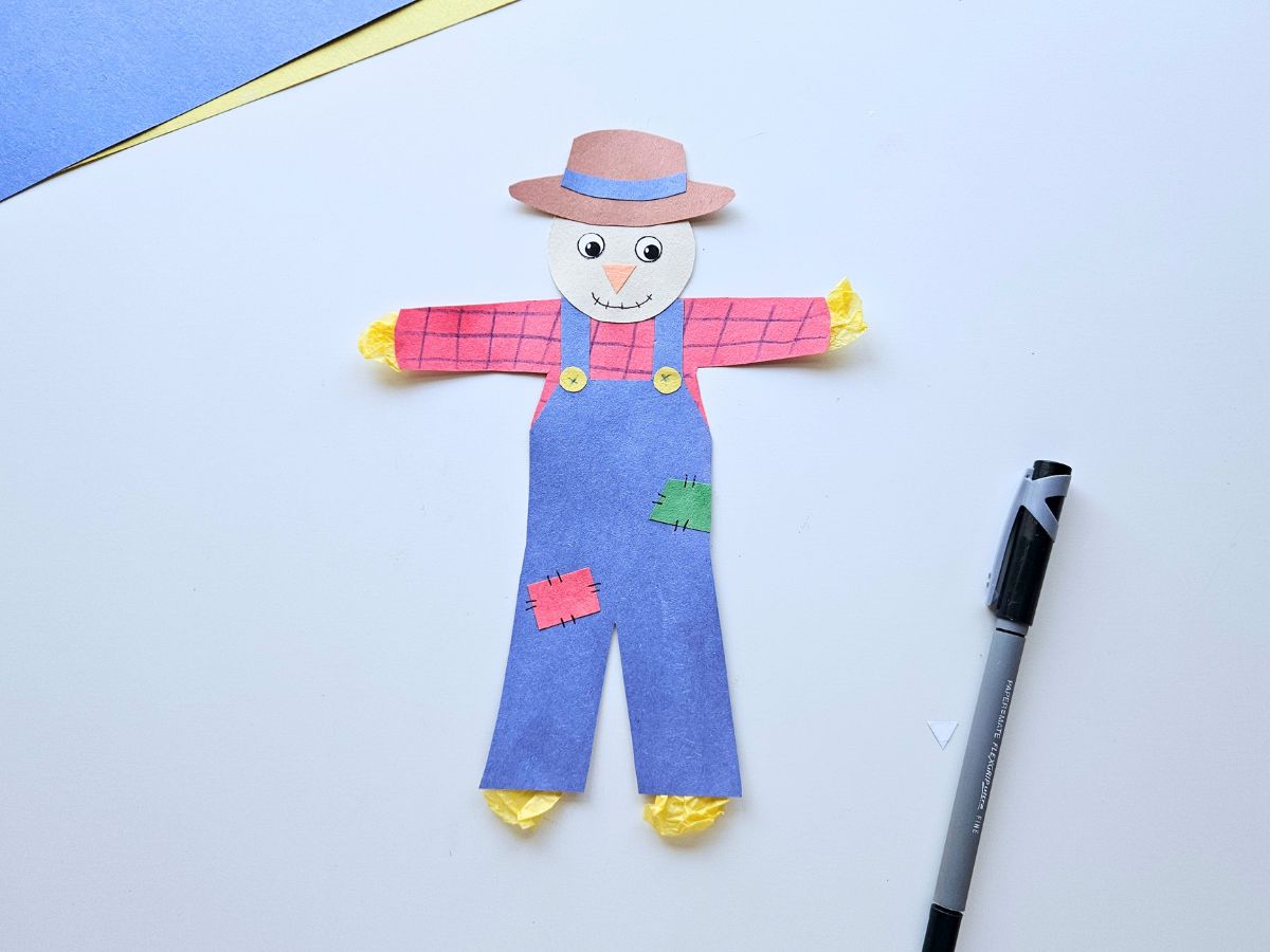 Easy Scarecrow Paper Craft for Kids - Raise Curious Kids