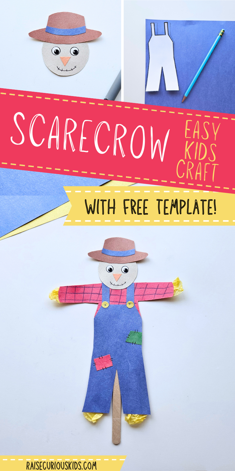 Easy Scarecrow Paper Craft for Kids - Raise Curious Kids