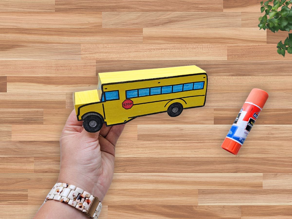 School Bus 3D Craft for Kids - Raise Curious Kids