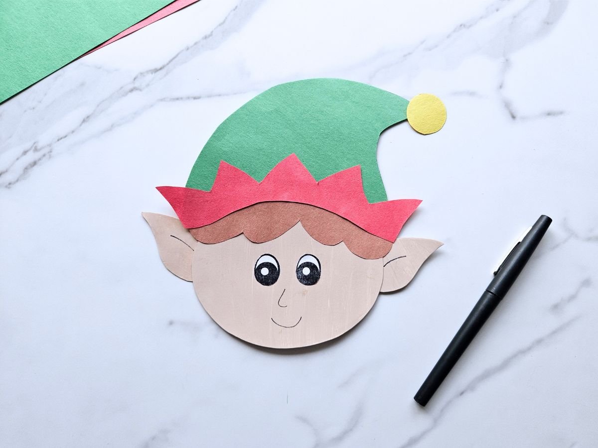 Christmas Elf Paper Plate Craft for Kids - Raise Curious Kids