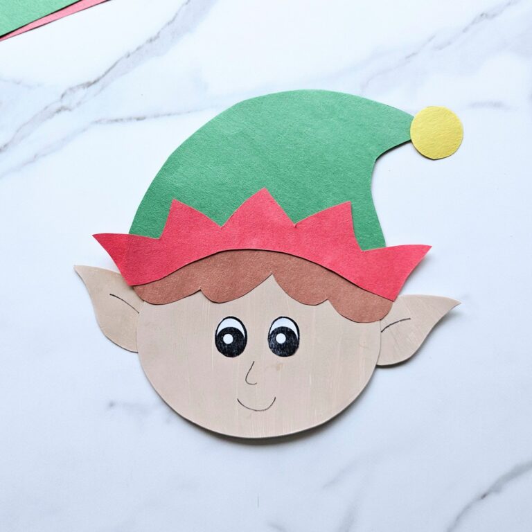 Christmas Elf Paper Plate Craft for Kids - Raise Curious Kids