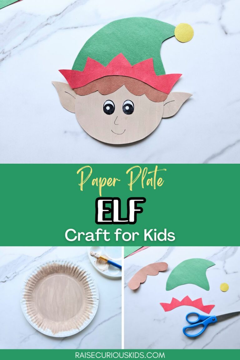 Christmas Elf Paper Plate Craft for Kids - Raise Curious Kids