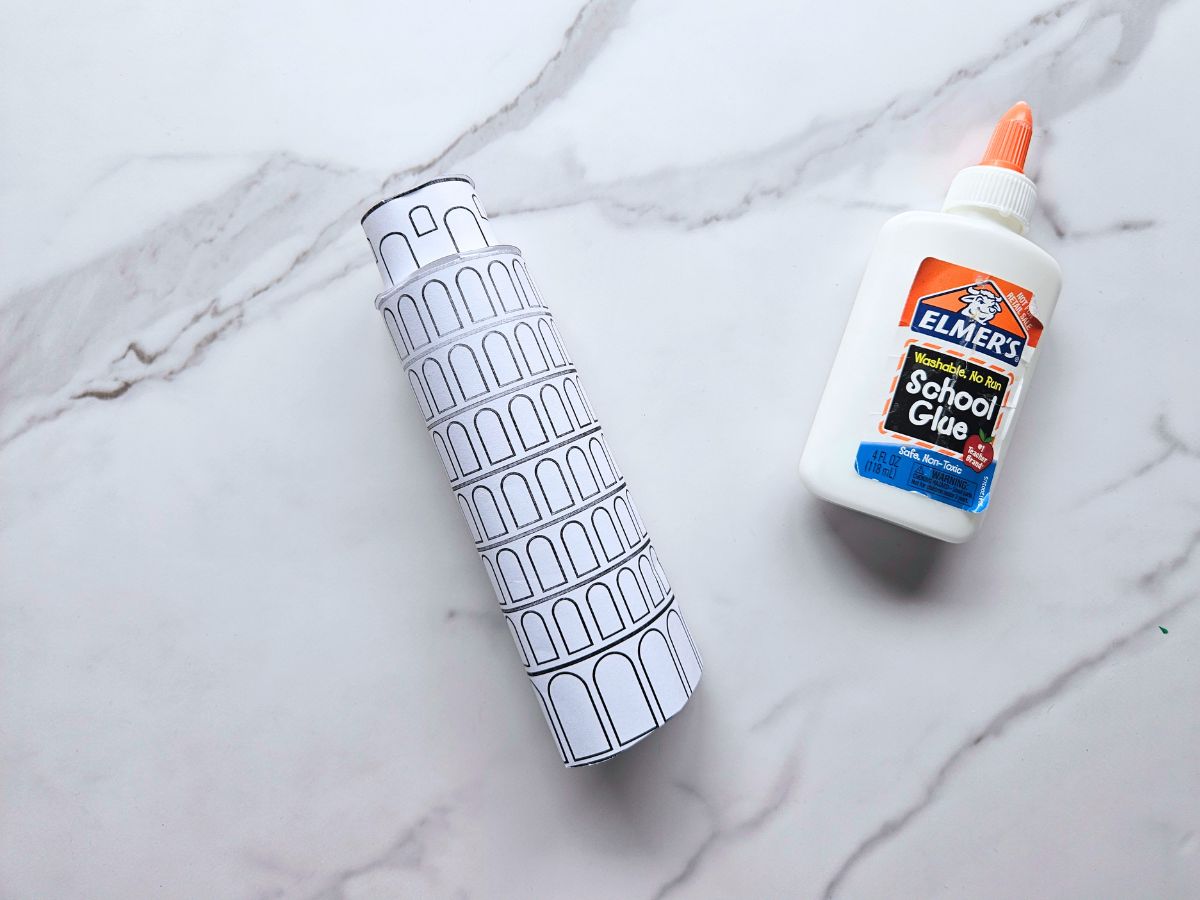 Leaning Tower of Pisa 3D Craft - Raise Curious Kids